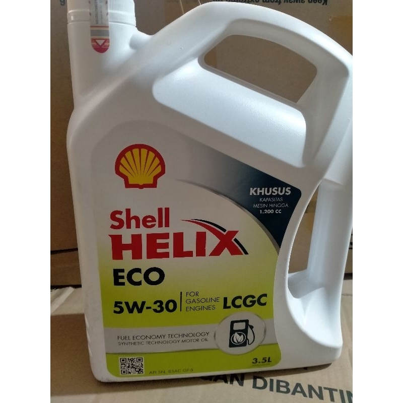 Jual Shell Helix Eco 5W-30 oli mesin @3,5 Liter | Shopee Indonesia
