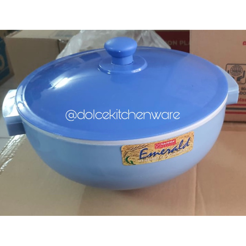 Jual Kaisha Plastics Thermo Classic Bowl Termos Nasi Sayur Emerald 26 ...