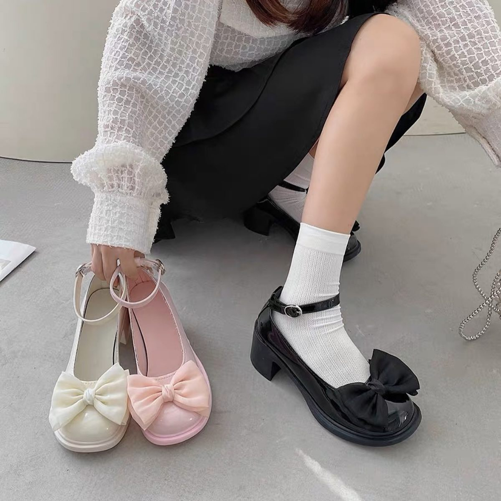 Jual saturday bow shoes (Korean Import Shoes Mary Janes) | Shopee Indonesia