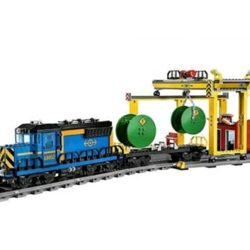 Jual Brick Kereta Api City Cargo Train A19081 lengkap dengan Remote Control dan rel kereta ...