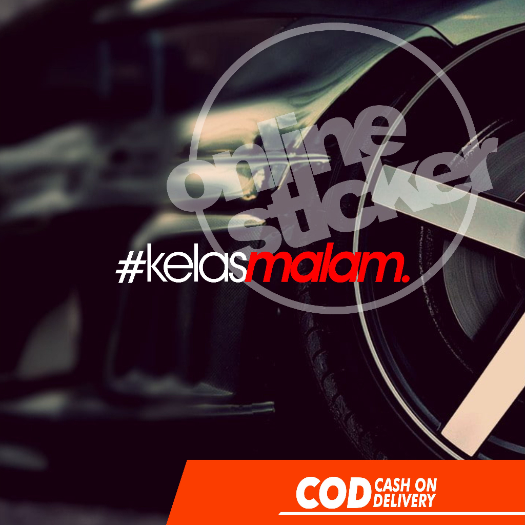 Jual stiker Kelas Malam | cutting menyala | Shopee Indonesia