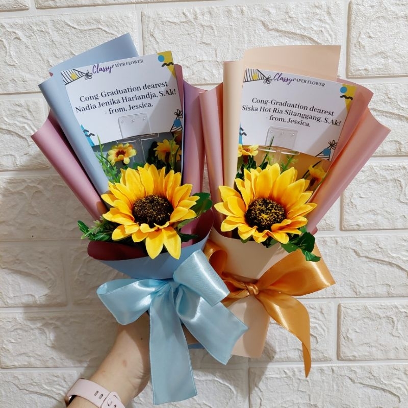 Jual Sunflower Artificial Single Bouquet / Bucket Buket Bunga Matahari ...