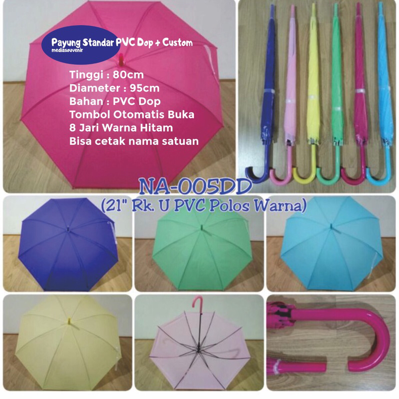 Jual Payung Standar PVC Dop + Custom DTF Fullcolor | Shopee Indonesia