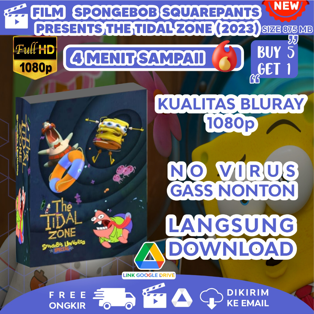Jual FILM SPONGEBOB SQUAREPANTS PRESENTS THE TIDAL ZONE (2023) // FILM ...