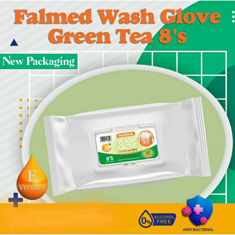 Jual FALMED WASH GLOVE 8'S | WASLAP MANDI | KANTUNG SEKA DEWASA | LAP ...