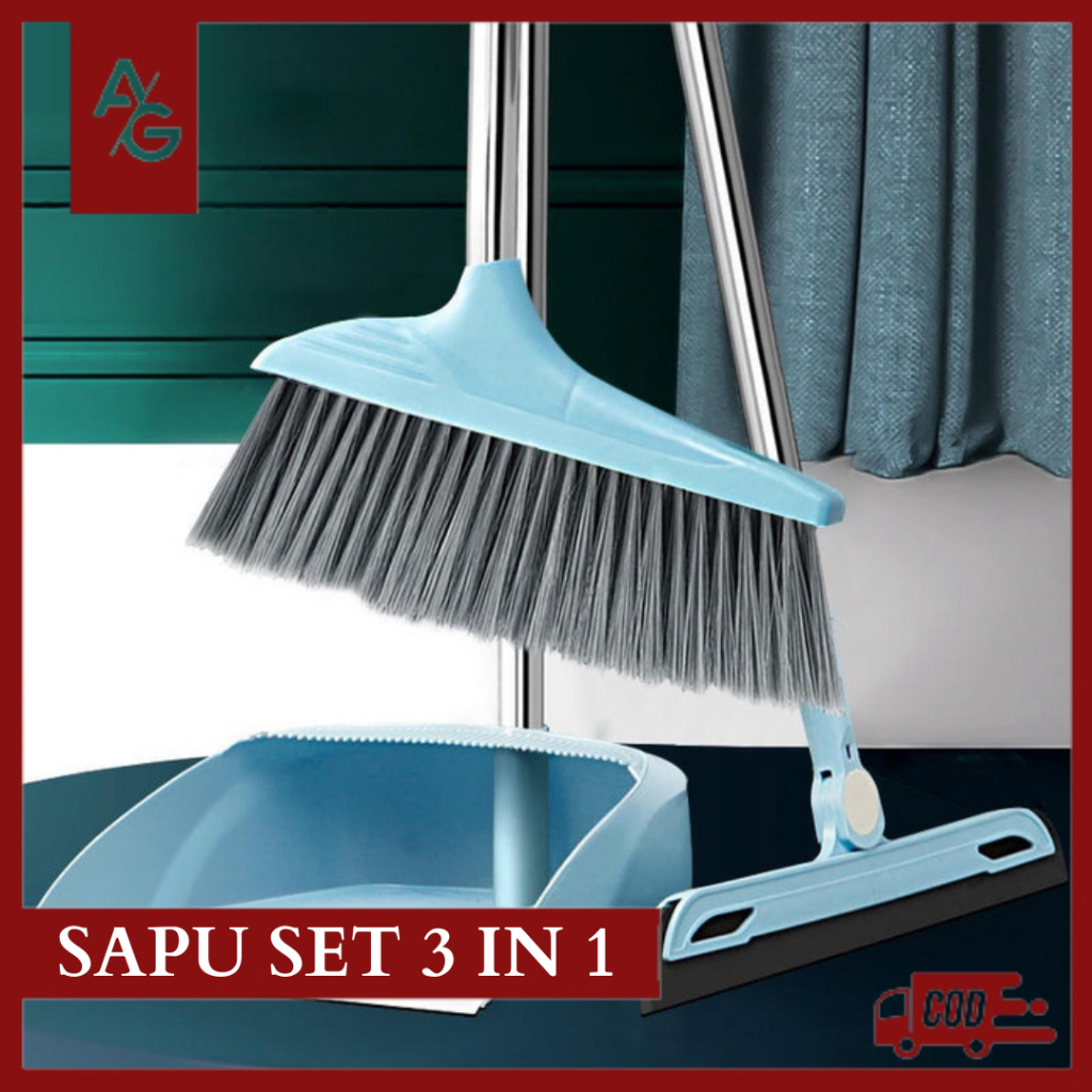 Jual Alpha Sapu Set 3in1 | Alat Pembersih Lantai | Set Sapu Pengki Pel ...