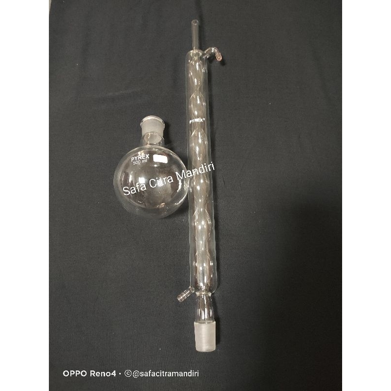 Jual Detilasi Refluks 500ml / Destilasi Refluks set 500ml Pyrex ...
