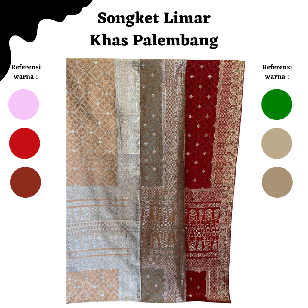 Jual Dian Songket - Songket Bunga Cina ATBM Khas Palembang Berbagai ...