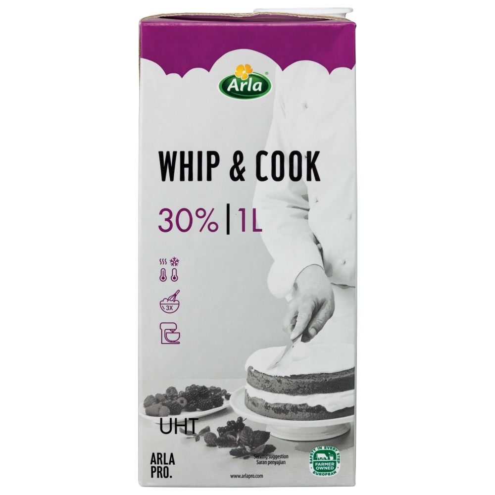 Jual Arla Whip & Cook 1 Lt whipping cream krim masak kental dairy cream ...