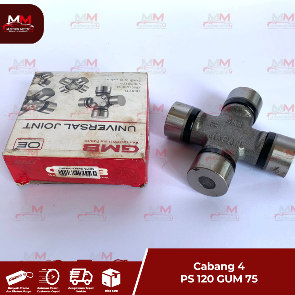 Jual UNIVERSAL CROSS JOINT KOPEL - CABANG 4 EMPAT - SIMPANG 4 MITSUBISBHI PS120/CANTER GUM -75 ...
