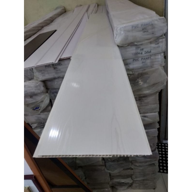 Jual Plafon PVC Putih Polos Glossy Anti Bocor Anti Jamur Harga Permeter ...
