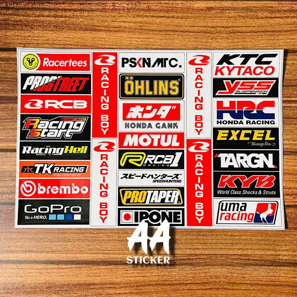 Jual Stiker Racing Pack Sponsor Sticker Motor Variasi | Shopee Indonesia