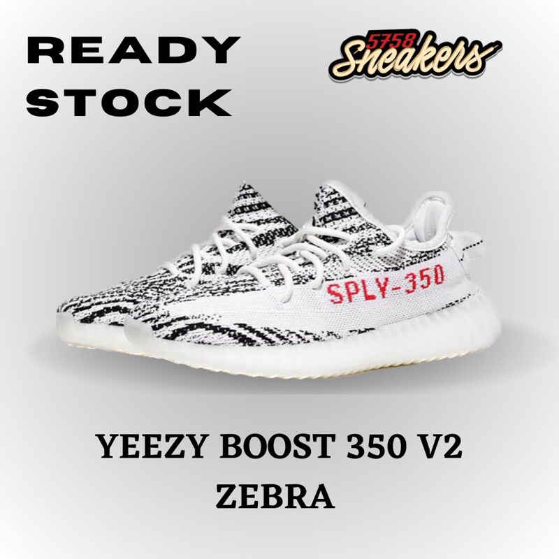 Jual Adidas Yeezy Boost 350 V2 Zebra 100% Original Authentic | Shopee ...