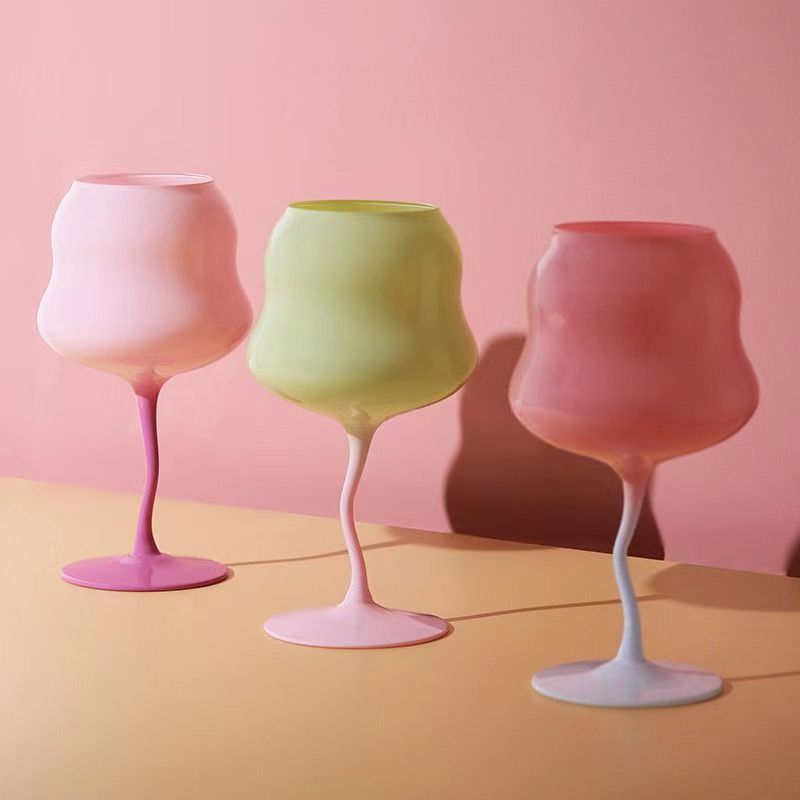 Jual CANDY WINE GLASS/Colorful Wine Glass/Korean Style Goblet Glass ...