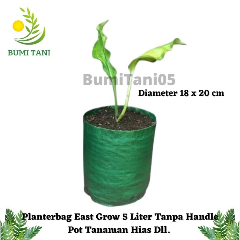 Jual Planterbag Easy Grow 5 Liter Pot Tanaman Hias Tabulampot 18x20cm ...
