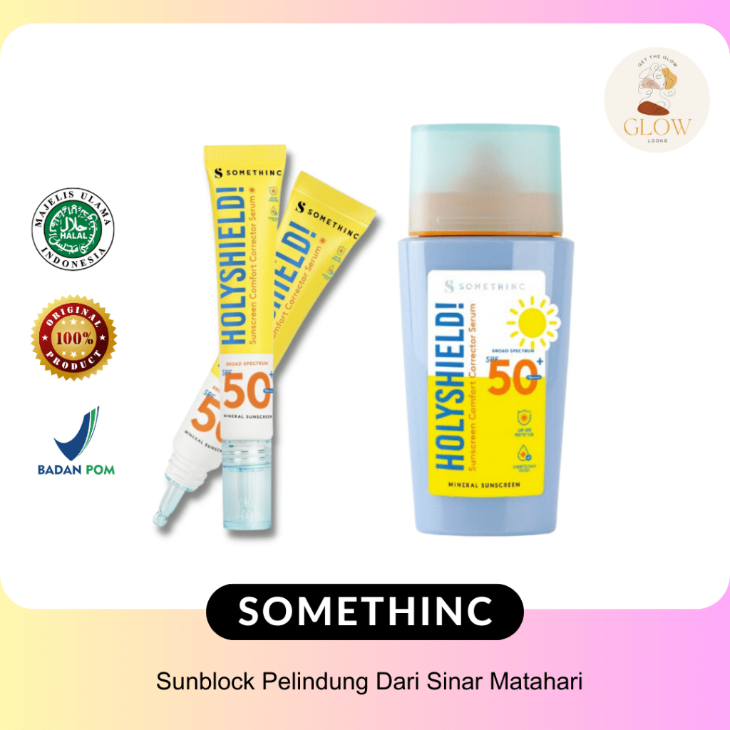 Jual SOMETHINC Holyshield! Sunscreen Comfort Corrector Serum SPF 50+ PA ...
