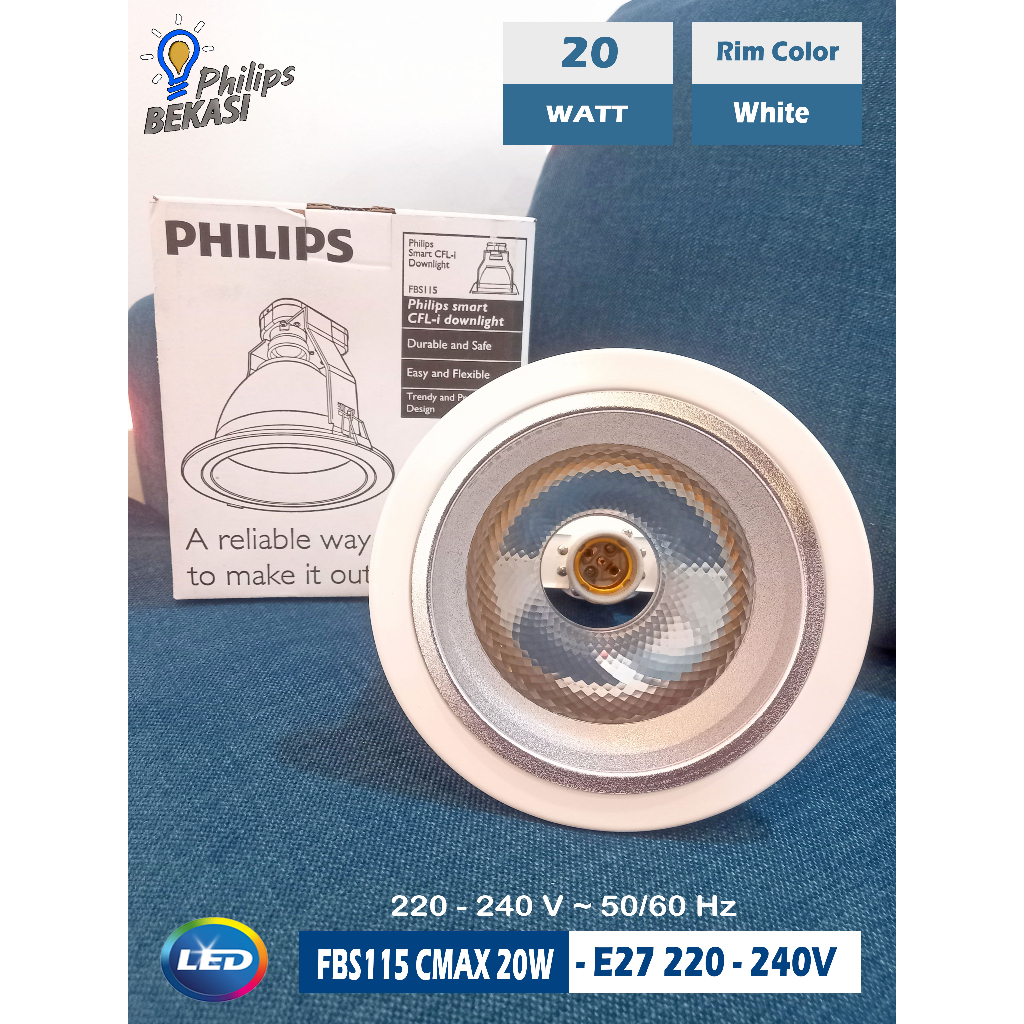 Jual Philips Lampu downlight philips FBS115 | Shopee Indonesia
