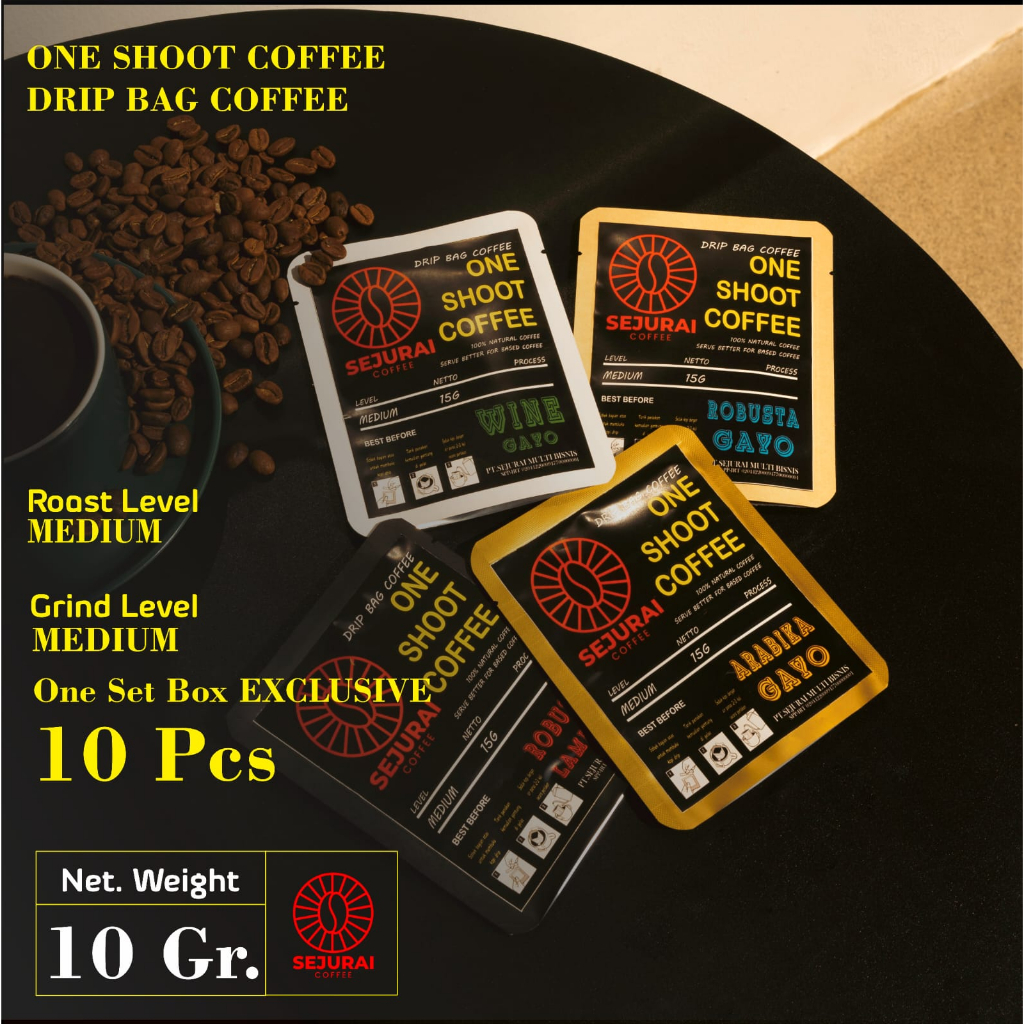 Jual KOPI DRIP BAG MIX VARIAN/ COFFEE DRIP BAG 1 SET ISI 5 PCS | Shopee Indonesia