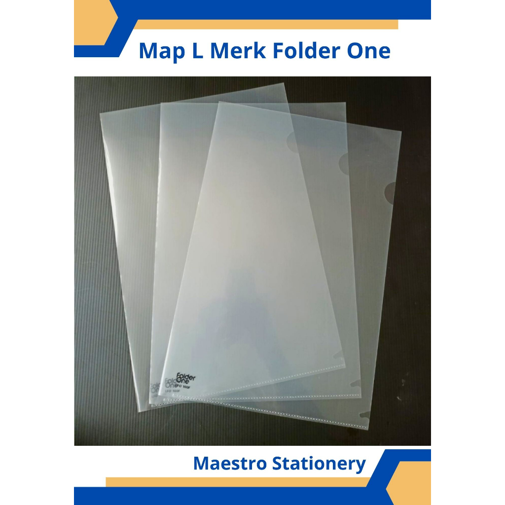 Jual Clear Sleeve / Map L Folder One Putih A4 / Merk R&R Folio F4 / MAP ...