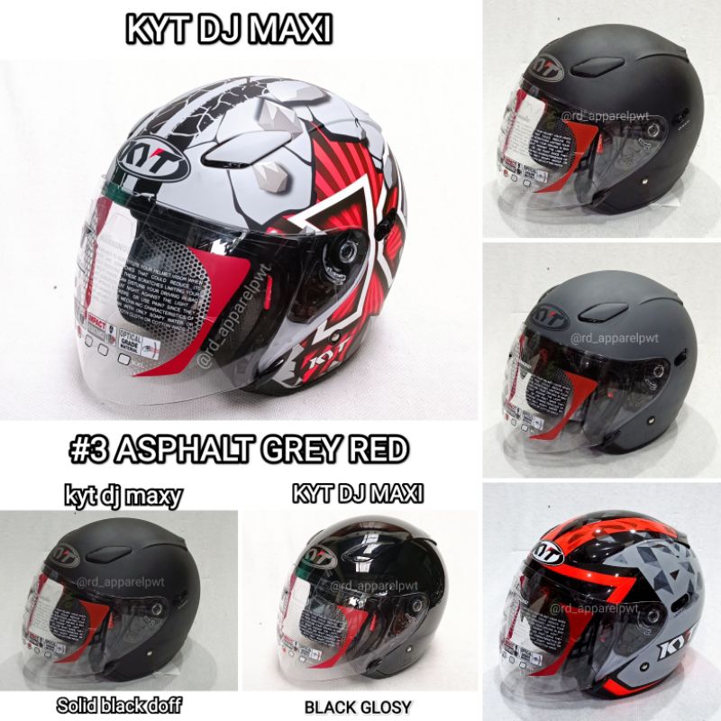 Jual kyt dj maxi helm kyt halface original | Shopee Indonesia