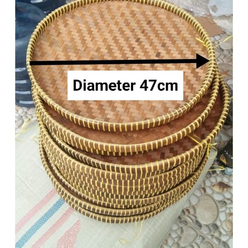 Jual tampah bambu tampian bambu no.3 diameter ±47cm | Shopee Indonesia