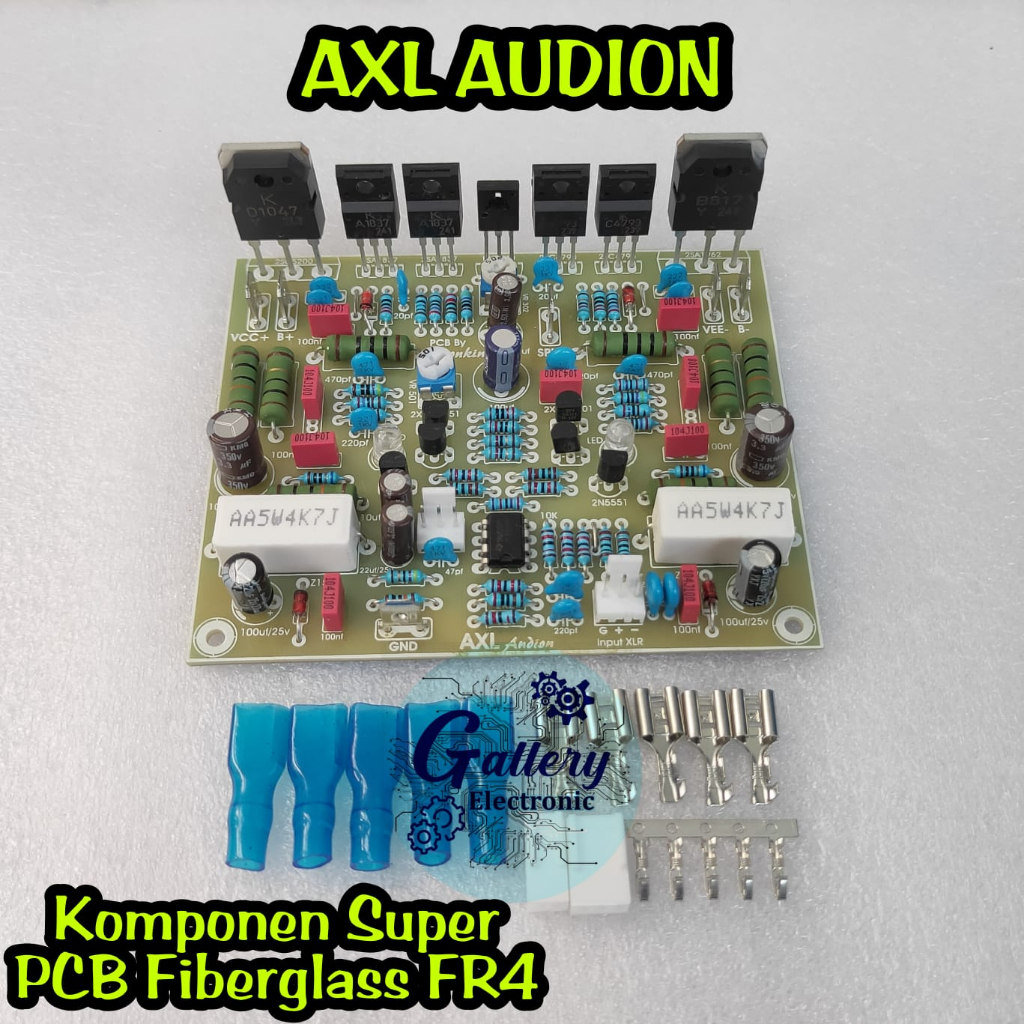 Jual Kit Power Amplifier AXL AUDION Power Amplifier PCB Fiber FR4 ...