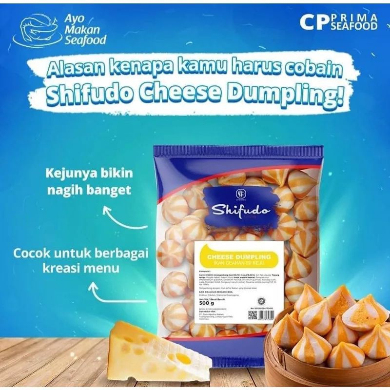Jual SHIFUDO Dumpling Cheese/Chicken/ Spicy 500gr/dumpling 500gram ...