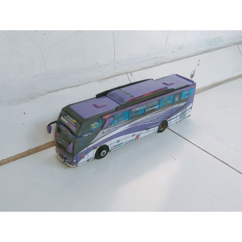 Jual miniatur papercraft bus skala 50 sjm trans ratu maher | Shopee ...