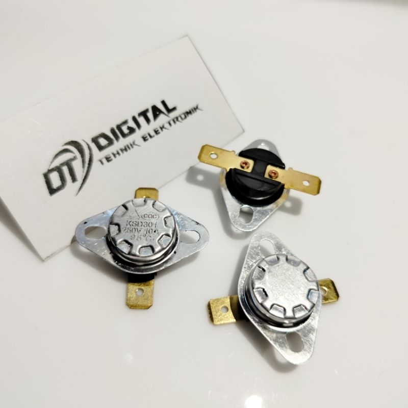 Jual Thermostat Bimetal 95© Sensor Suhu Pemutus Arus Otomatis 250V 10A | Shopee Indonesia