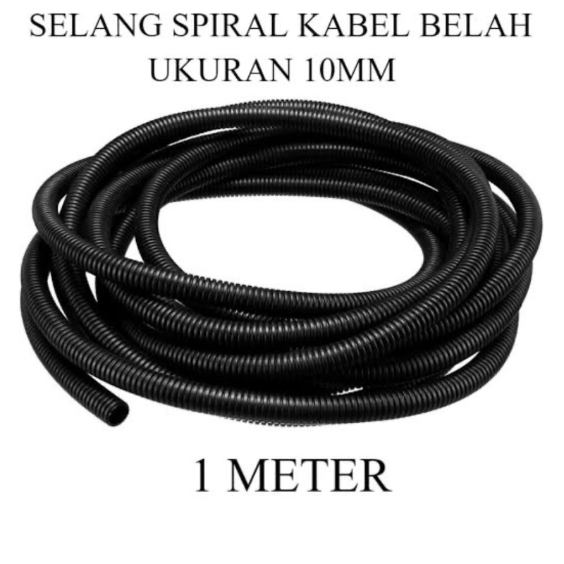 Jual Selang Spiral Kabel Belah / Selang Pelindung Kabel 10mm Per 1 ...