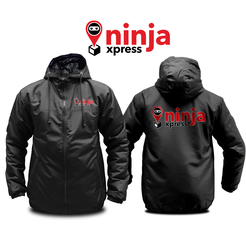 Jual Jaket Ninja Express Parasut Semi WF Jaket Kurir Bisa Custom Logo ...
