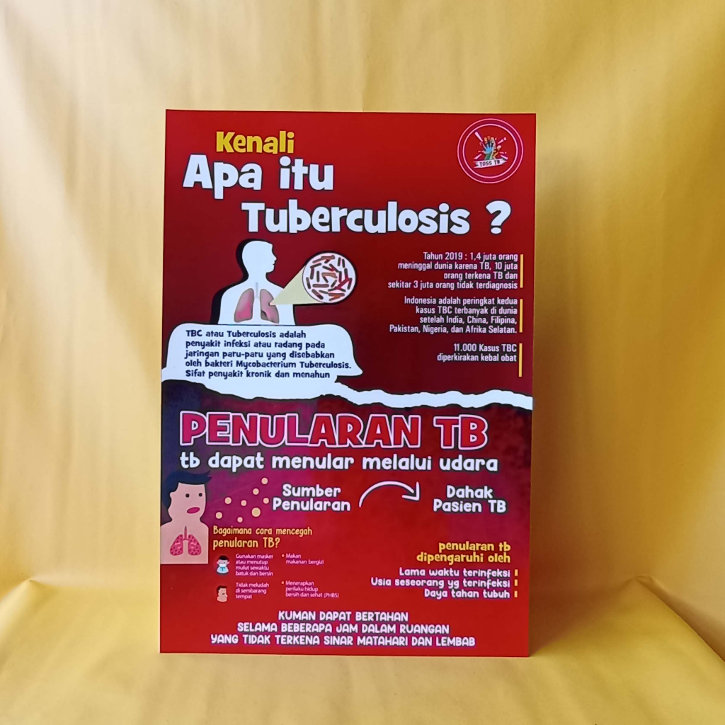 Jual Poster Penyakit | Poster Kenali Apa Itu Tuberculosis | Poster TB TBC | Poster Kesehatan ...