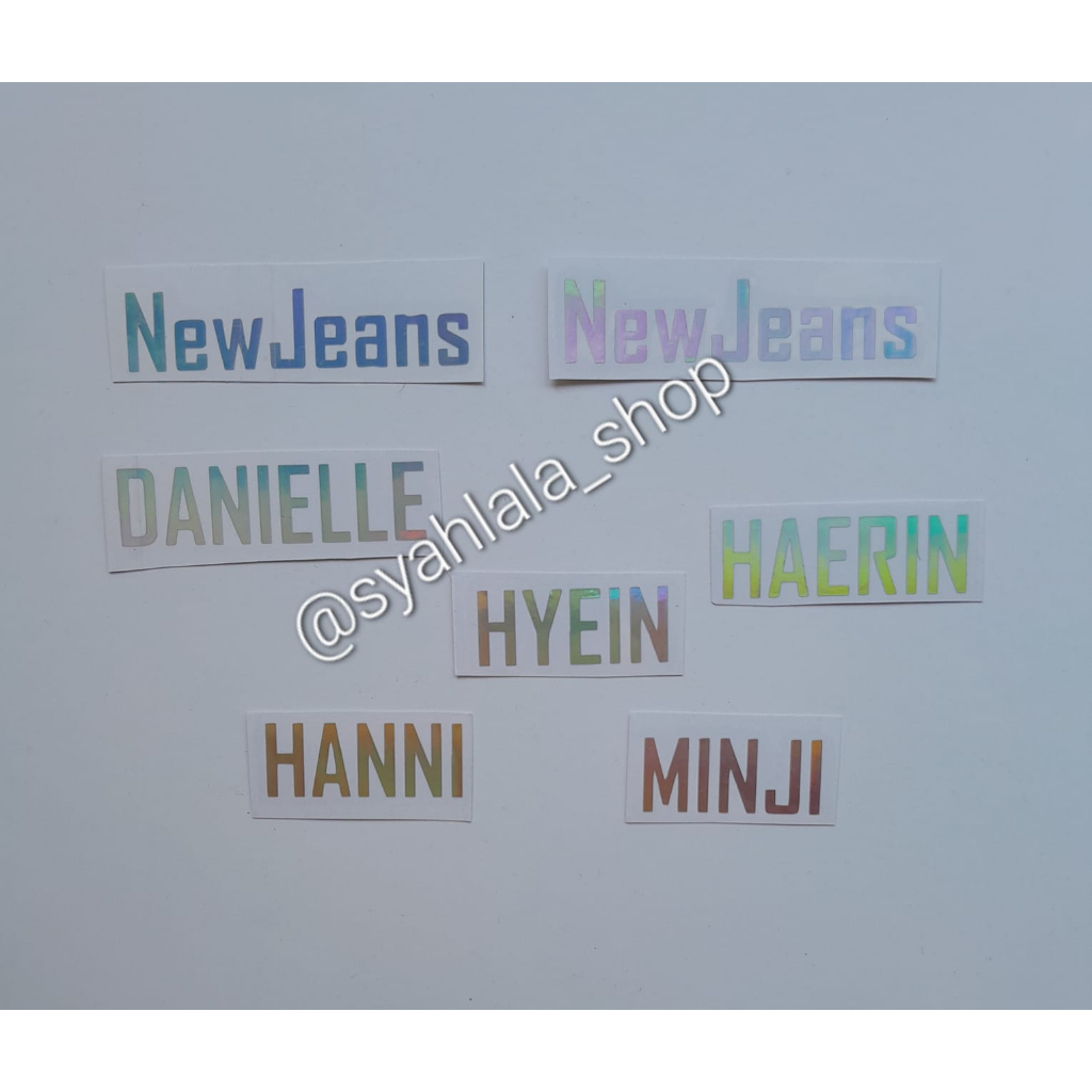 Jual STIKER HOLOGRAM NEW JEANS KPOP STIKER HOLO NEW JEANS LATIN ...