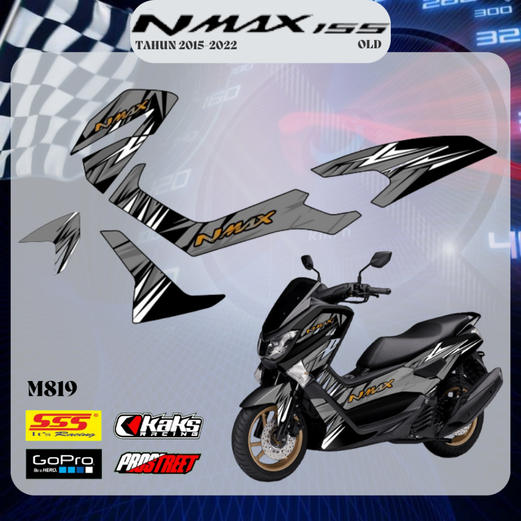 Jual Stiker Striping Lis Motor Yamaha NMAX 155 OLD 2015 2016 2017 KODE ...