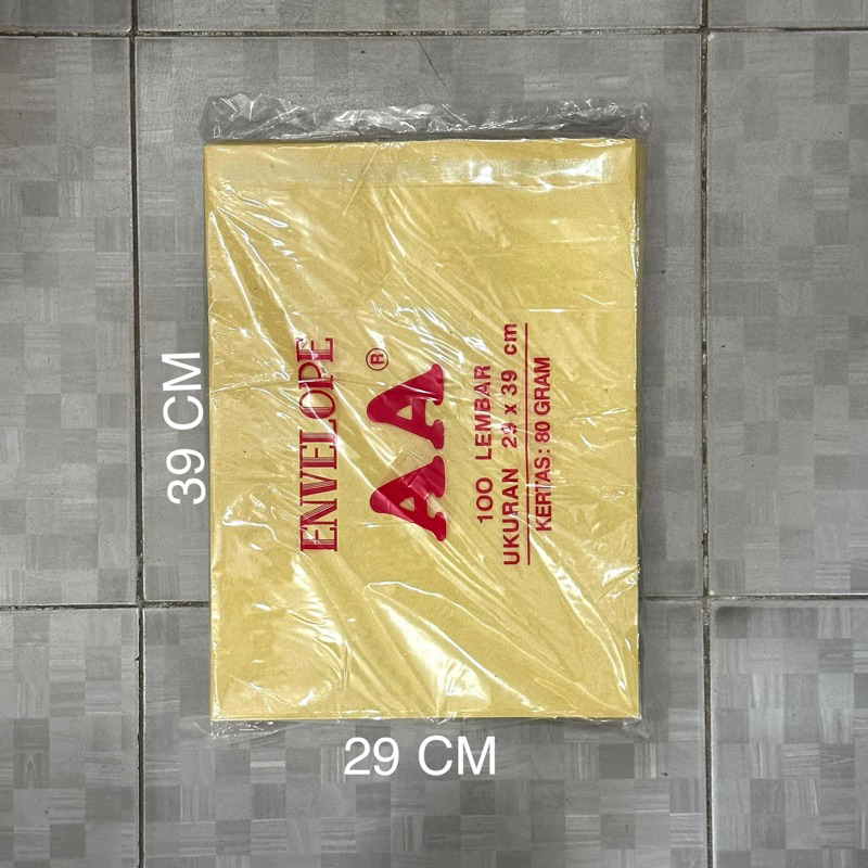 Jual Amplop Coklat Map 29 x 39 CM AA isi 100 Lembar | Shopee Indonesia