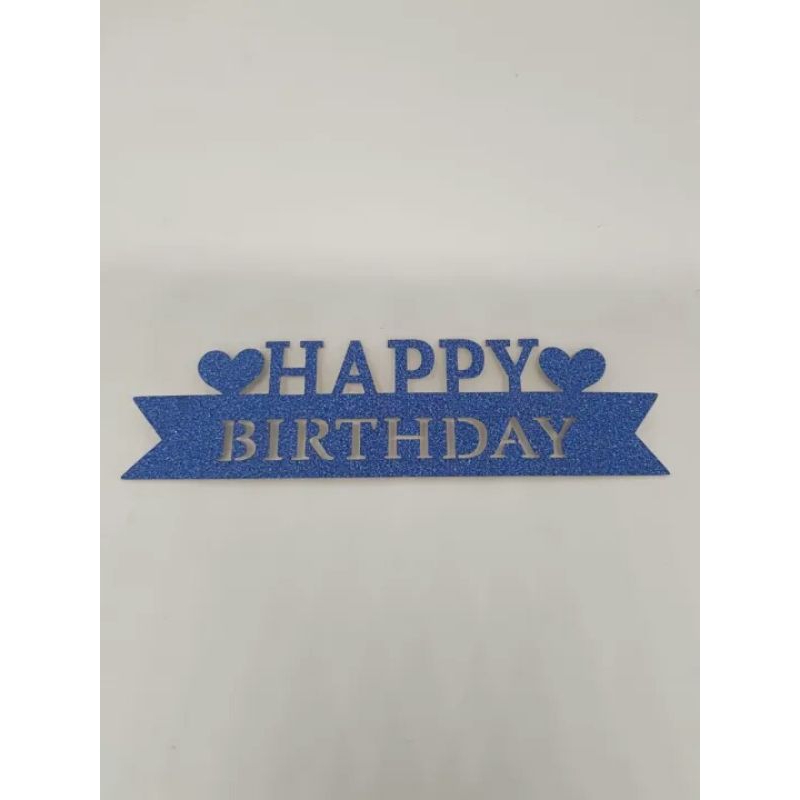 Jual Cake topper happy birthday biru | Shopee Indonesia