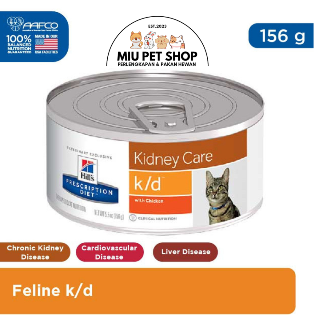 Jual Hills Prescription Diet Kidney Care k/d 156g kaleng can Chronic Kidney Disease ...