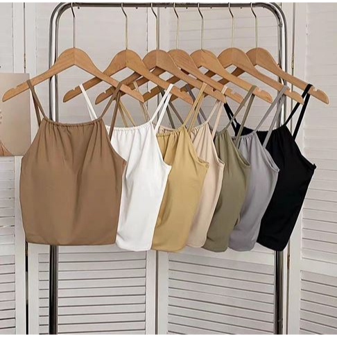 Jual Tanktop 55 Bra Basic Wanita Tali Spaghetti Premium Import tanktop ...