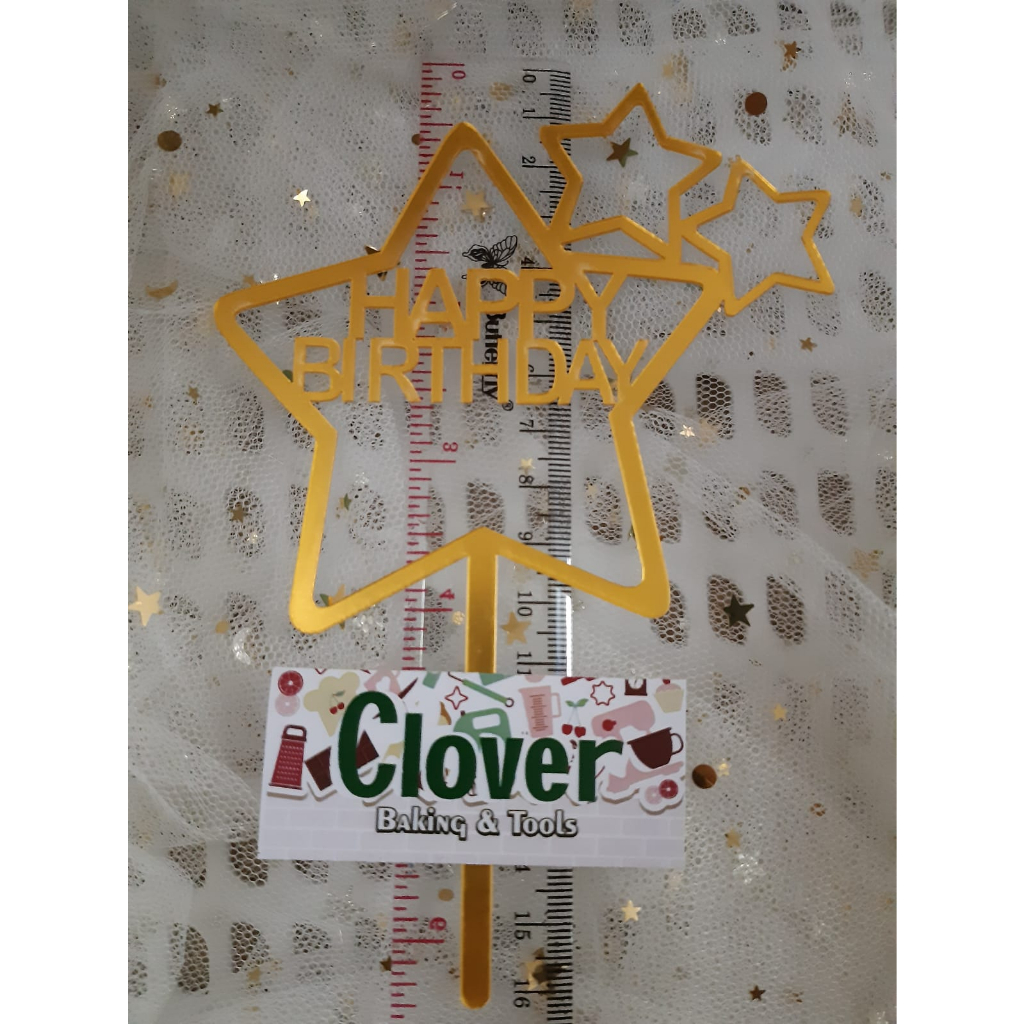 Jual Cake Topper HBD Kue / topper ulang tahun | Shopee Indonesia