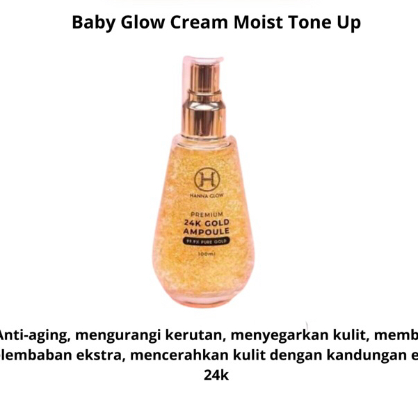 Jual Hanna Glow Premium 24K Gold Ampoule Serum Wajah - beautyworld | Shopee Indonesia