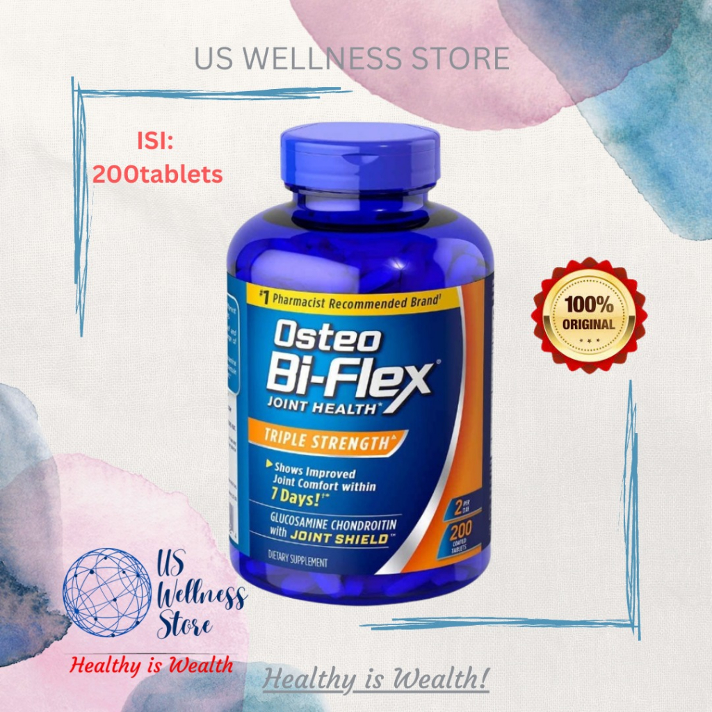Jual OSTEO BI-FLEX JOIN HEALTH TRIPLE STRENGTH 200 Tablets | Shopee ...