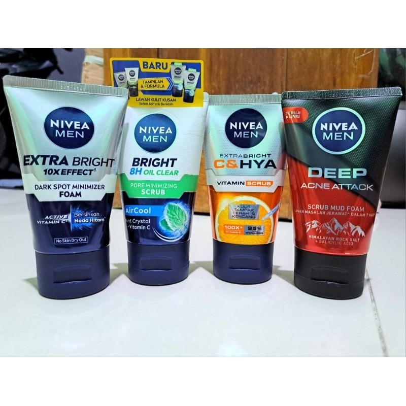 Jual Nivea Men Facial Foam Cerah Bersih dari Noda Hitam 100 Ml | Shopee Indonesia