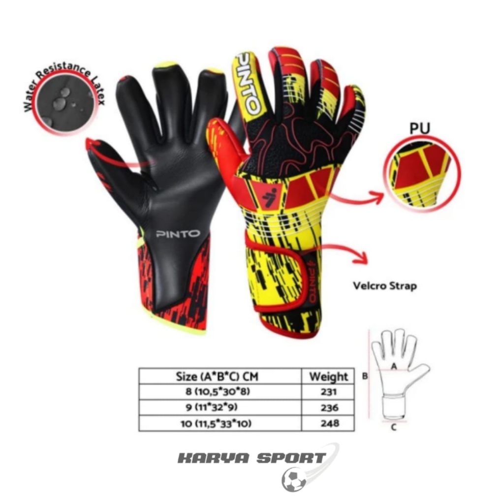 Jual Sarung Tangan Kiper Dewasa PINTO DONNARUMMA GoalKeeper GK Glove ...