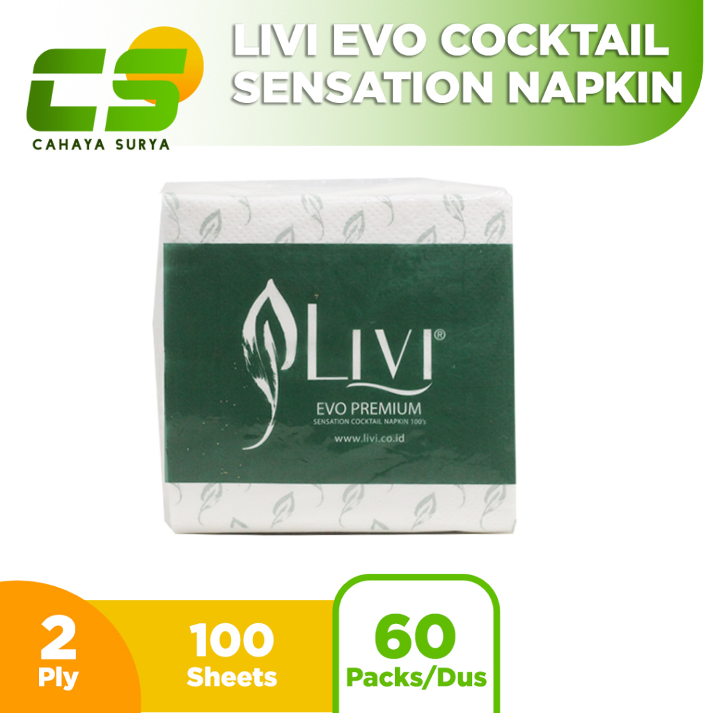 Jual TISSUE/TISUE/TISUE LIVI EVO SENSATION NAPKIN COCKTAIL (TERMURAH ...