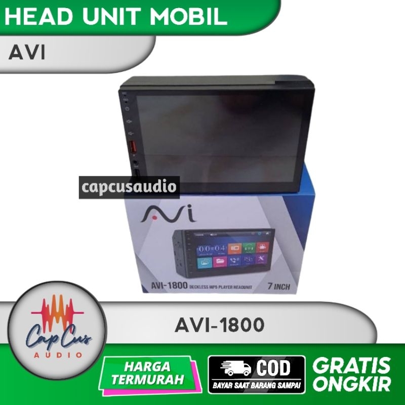 Jual HEAD UNIT MOBIL 7 INCH AVI-1800 / HEAD UNIT DECKLESS MP5 AVI-1800 ...