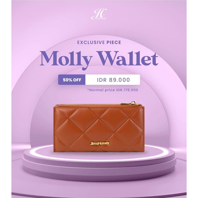 Jual Molly Wallet By Jims Honey ( Free Exclusive Box ) | Shopee Indonesia
