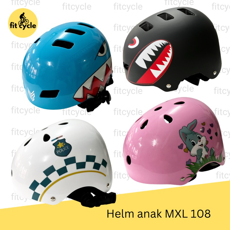 Jual Helm Anak MXL 108 kids bike helmet helm batok ringan untuk sepeda ...