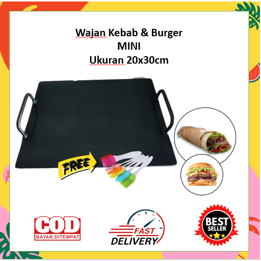 Jual Wajan Kebab Wajan Roti Bakar roti bakar panggangan baja datar ...