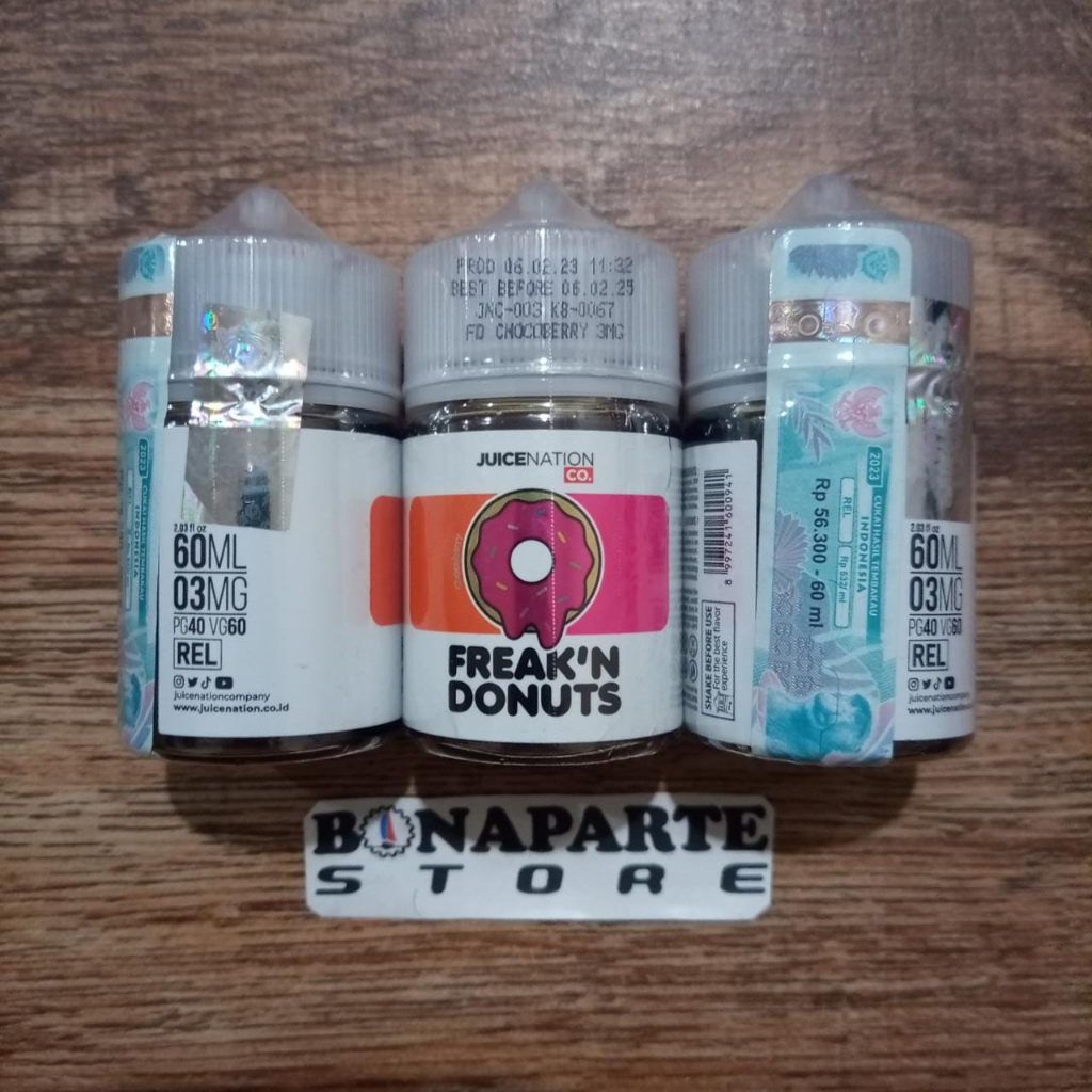 Jual Freak'n Donuts Chocoberry Freakn 3MG 60ML by Juicenation Cukai ...
