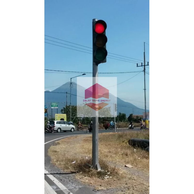 Jual Tiang waring light atau traffic light 4meter oktagonal galvanis ...